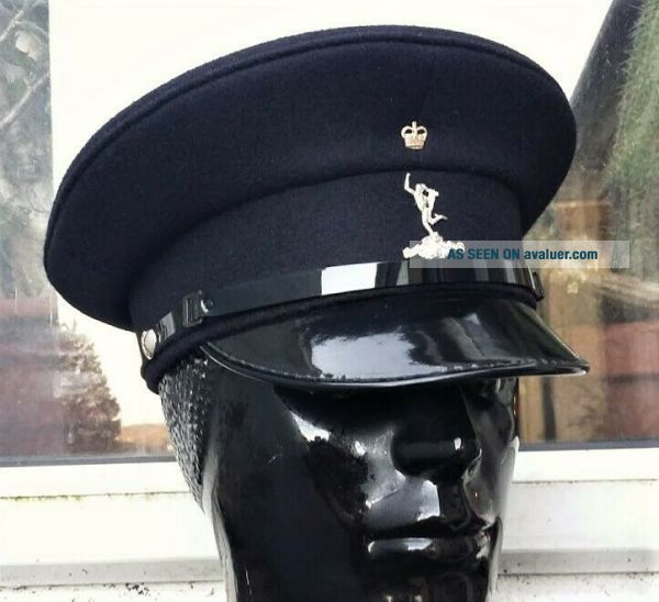 56 M PEAK CAP/HAT, Badge Royal SIGNALS British Army Military Visor ...