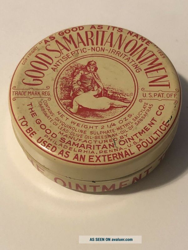 Vintage Good Samaritan Ointment Antiseptic Tin | #50581653