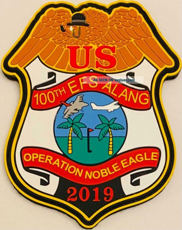 USAF AIR FORCE MILITARY PATCH 100 EFS AL ANG OPERATION NOBLE EAGLE 2019 ...