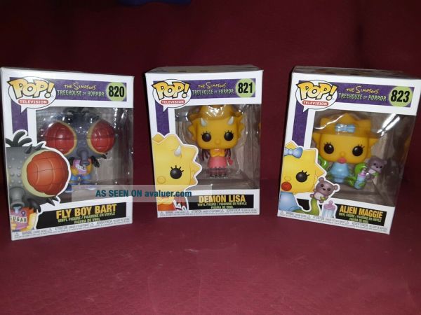 3Funko Pop The Simpsons Treehouse Of Horror Fly Boy Bart Demon Lisa ...