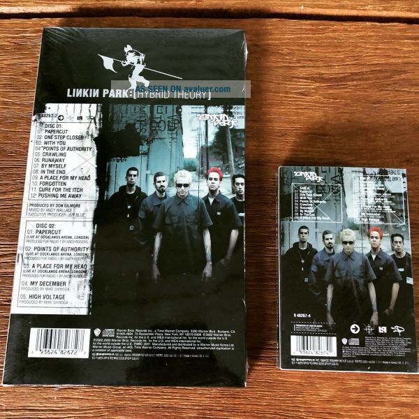[RARE] LINKIN PARK - HYBRID THEORY Long Box CD Lighter & Cassette Tape ...