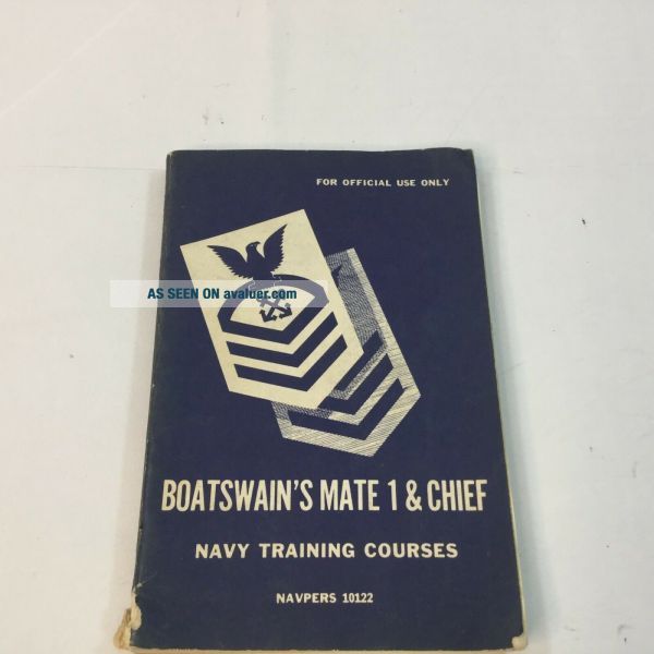 Vintage Navy Training Courses Books Boatswains1957 Military Basic ...