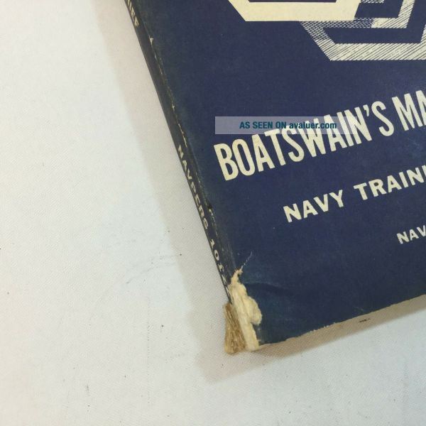 Vintage Navy Training Courses Books Boatswains1957 Military Basic ...