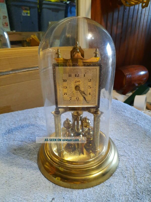 Vintage Schatz 400 Day Anniversary Clock With Glass Dome Made In ...