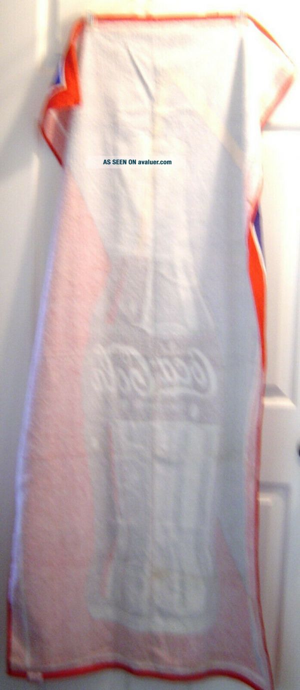 COKE Coca Cola Bottle With Straw Beach Towel | #50676001