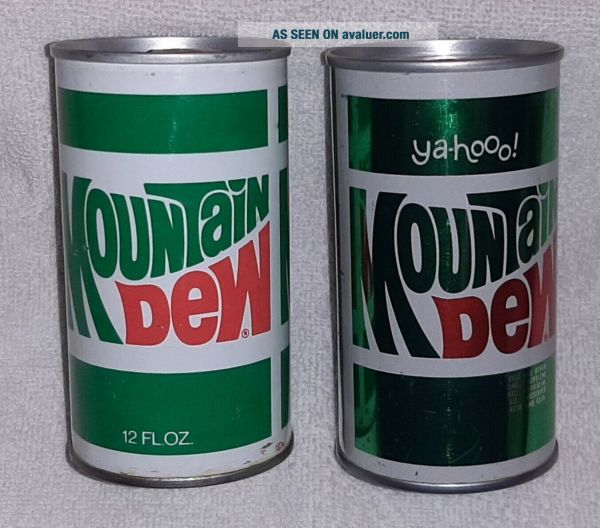 2 DIFFERENT MOUNTAIN DEW STEEL 120Z CANS EMPTY MORE TO FOLLO | #50720235