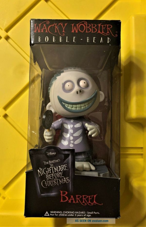 Funko Nightmare Before Christmas Wacky Wobbler Barrel Bobble Head ...
