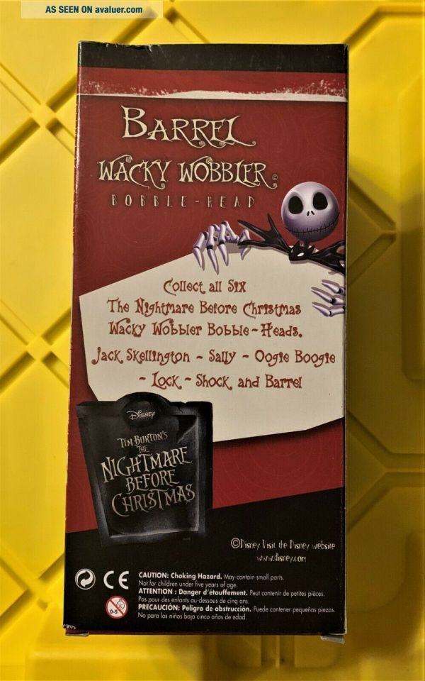 Funko Nightmare Before Christmas Wacky Wobbler Barrel Bobble Head ...