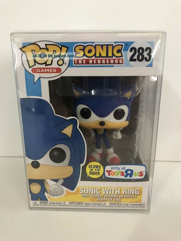 Funko Pop Sonic The Hedgehog With Ring Glow In The Dark Toys R Us Excl ...
