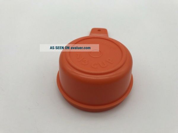 Vintage TUPPERWARE Replacement Orange 1/3 Cup Measuring Cup | #50837920