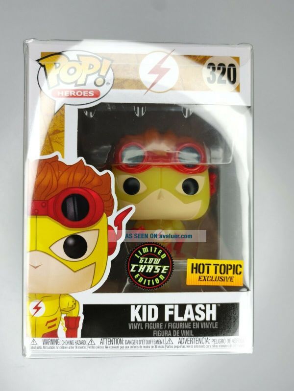 Kid Flash 320 Limited Glow Chase Hot Topic Exclusive Funko POP W/ PP ...