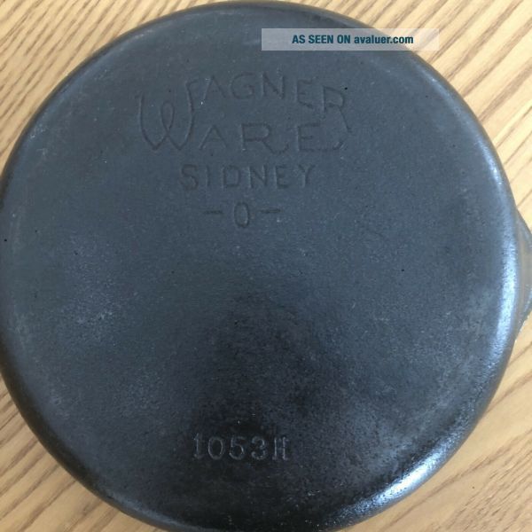 Vintage 3 WAGNER WARE Sidney 1053 Q Cast Iron Small 6 1/2 " Skillet ...