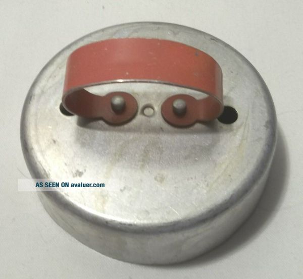 Old Metal Donut/Biscuit Cutter With Red Handle & Removeable Hole Maker ...