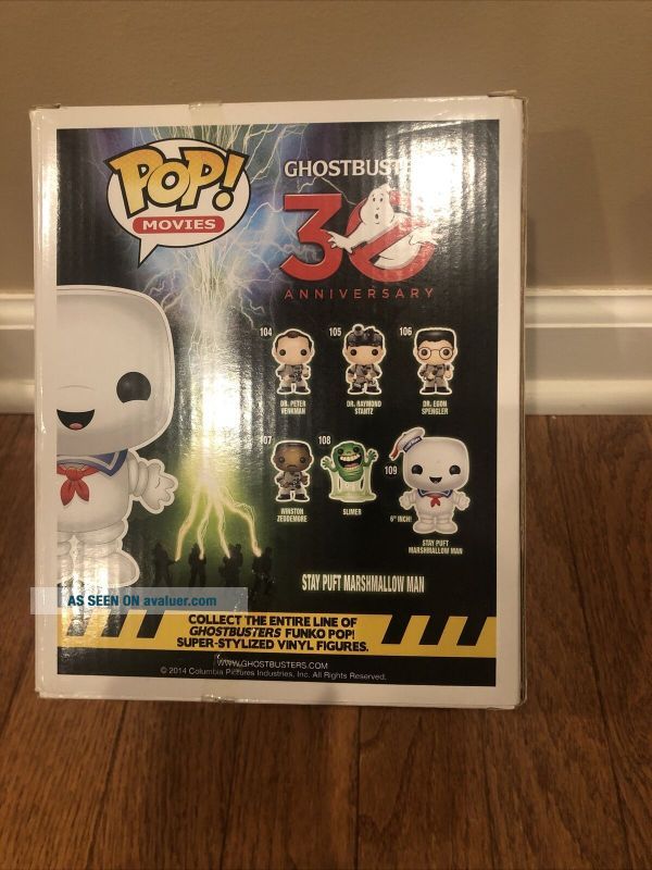 Funko Pop Vinyl Movies Ghostbusters 109 Stay Puft Marshmallow Man NIB ...