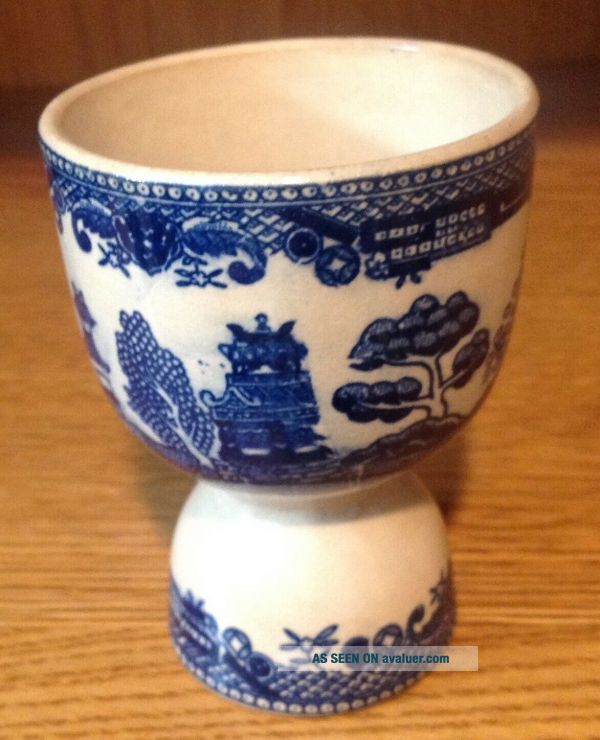Vintage BLUE WILLOW Made In Japan EGG CUP | #50952422
