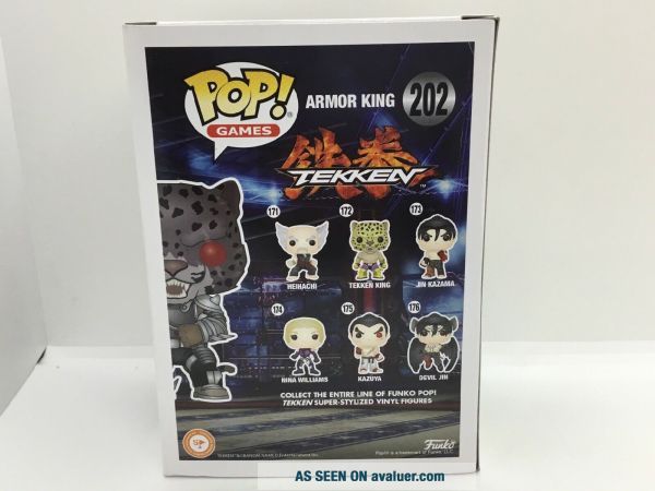 Funko Pop Tekken Armor King 202 Game Stop Exclusive Vinyl Figure ...