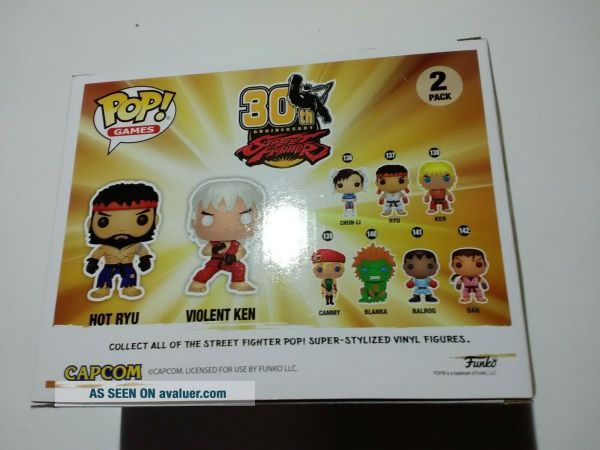 Funko Pop Games Street Fighter Hot Ryu Violent Ken 2 Pack Game Stop ...