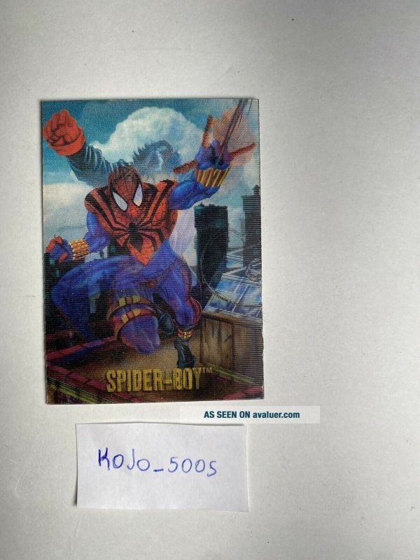 1995 MARVEL Vs DC SUPERBOY SPIDERMAN MIRAGE 1 Of 2 CARD ULTRA RARE ...