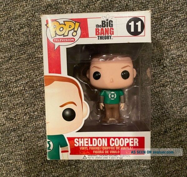 Funko POP SHELDON COOPER 11 W/Green Lantern Shirt Version Big Bang ...