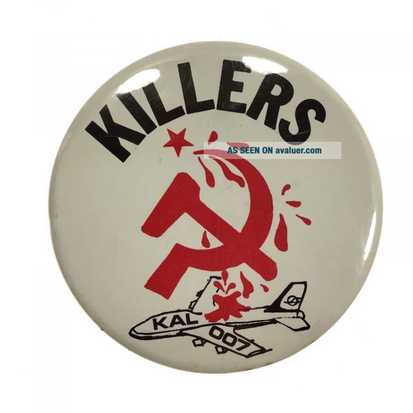 Vintage Cold War 1983 Korean Air Flight 007 Soviet Killers KAL007 ...
