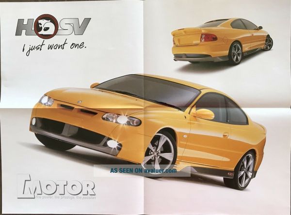 Holden HSV Folder Poster For The GTS Coupe See Also Monaro Brochure ...