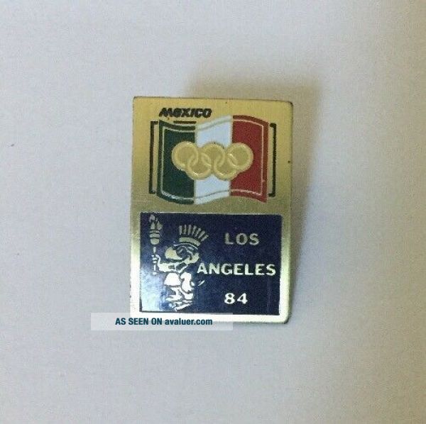 Mexico Olympic Pin Badge Noc From The 1984 Los Angeles Angeles USA ...
