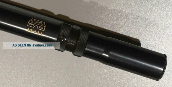 VINTAGE J. UNERTL 20 X 1 1/2 RIFLE TARGET SCOPE CAPS RECOIL SPRING ...