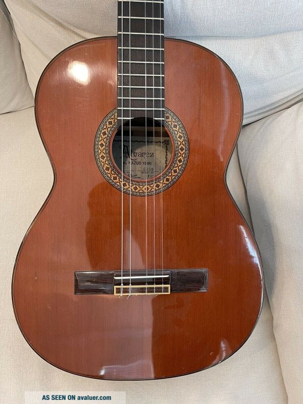 ALVAREZ KAZUO YAIRI CLASSICAL VINTAGE GUITAR 1971 MODEL 5050 With CASE ...