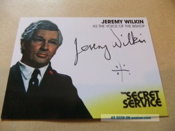 GERRY ANDERSON THE SECRET SERVICE JEREMY WILKIN JW1 AUTOGRAPH CARD UFO ...