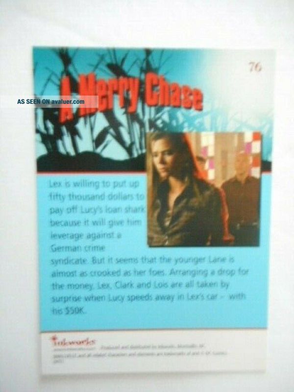 Peyton List Signed Inkworks SMALLVILLE (Lucy Lane) Trading Card 76 W ...