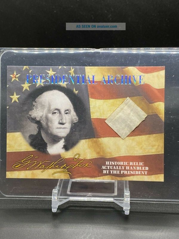 GEORGE WASHINGTON POTUS A WORD FROM THE PRESIDENT HANDLED ARCHIVES ...