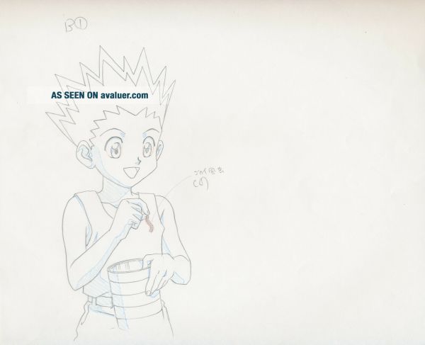 HUNTER X HUNTER Anime Cel Sketch Genga Layout Drawing Production Art ...