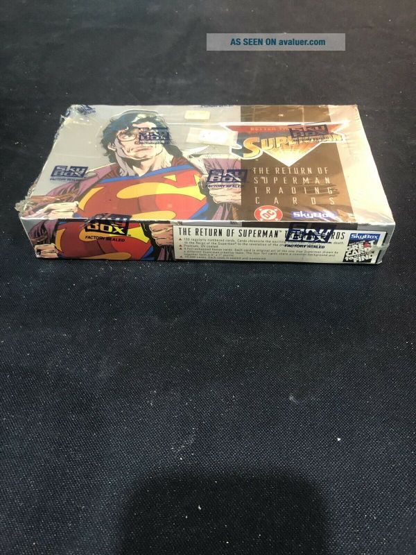 1993 Skybox/DC Return Of Superman Trading Cards Factory Box 36 Packs ...