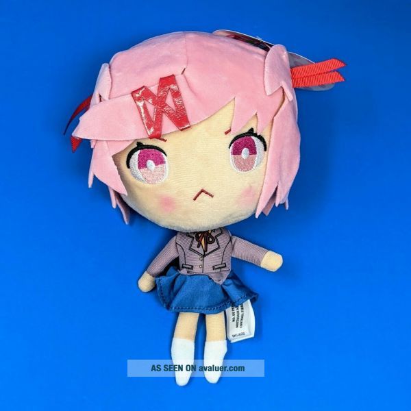 Doki Doki Literature Club Natsuki Plush Figure 8. 5 " Plushie Doll DDLC ...
