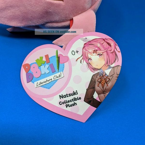 Doki Doki Literature Club Natsuki Plush Figure 8. 5 " Plushie Doll DDLC ...