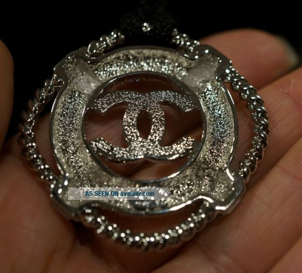 Rare Chanel Vintage CC Logos Pendant Chain Necklace And Earrings ...