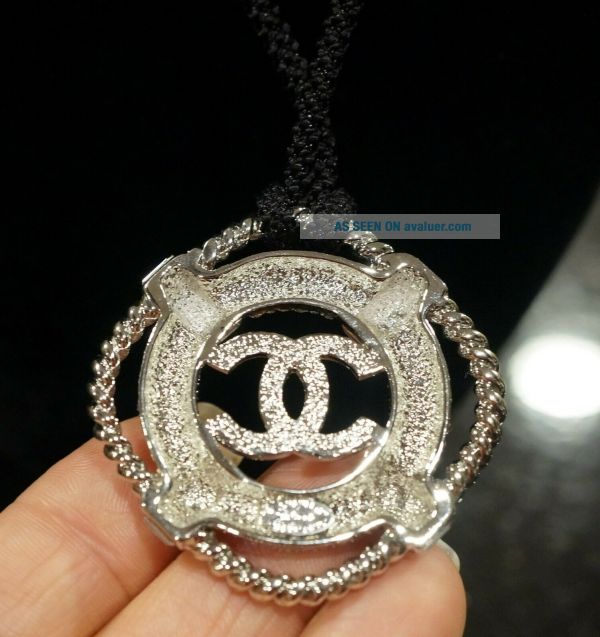 Rare Chanel Vintage CC Logos Pendant Chain Necklace And Earrings ...