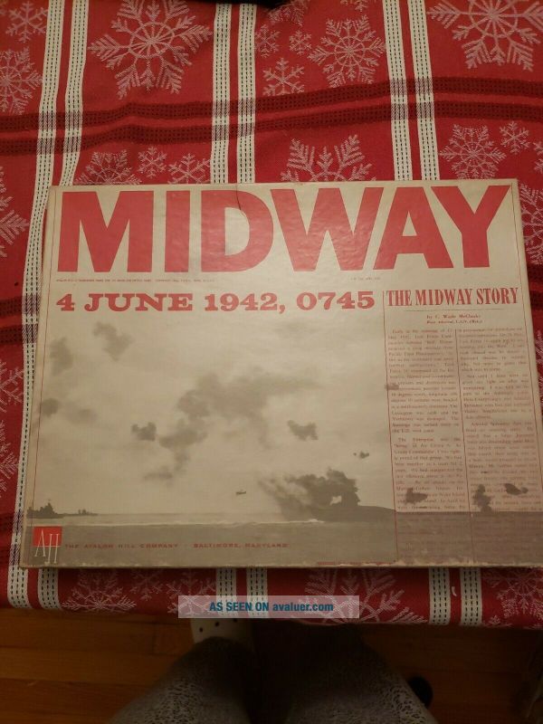 VTG 1964 Midway Naval - Air Battle Game By Avalon Hill Games 601 ...