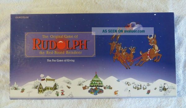 Vintage Rudolph The Red Nose Reindeer Board Game | Gameplan 1995 ...