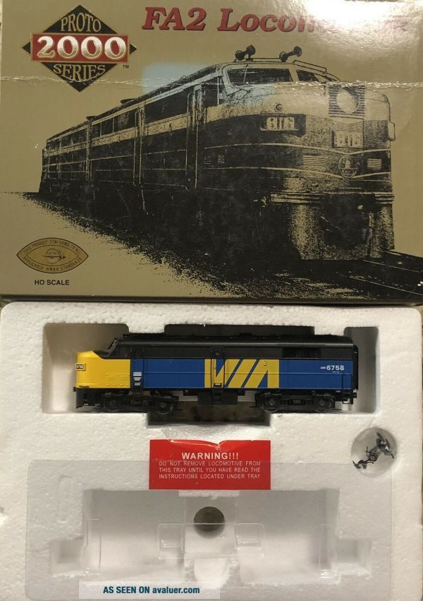DCC PROTO 2000 POWERED FA2 VIA RAIL ENGINE LOCOMOTIVE HO SCALE LIKE ...