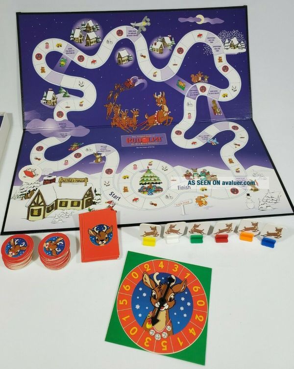 Vintage 1995 The Game Rudolph The Red Nose Reindeer Christmas Game ...