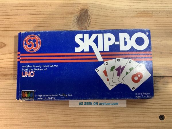 Vintage 1986 SKIP - BO Family Card Game From UNO | #51235683