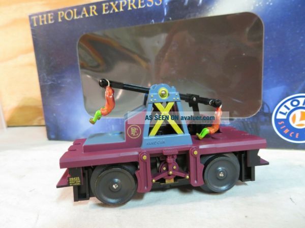 LIONEL TRAIN POWERED OPERATING THE POLAR EXPRESS HAND CAR W/ELVES W/BOX ...