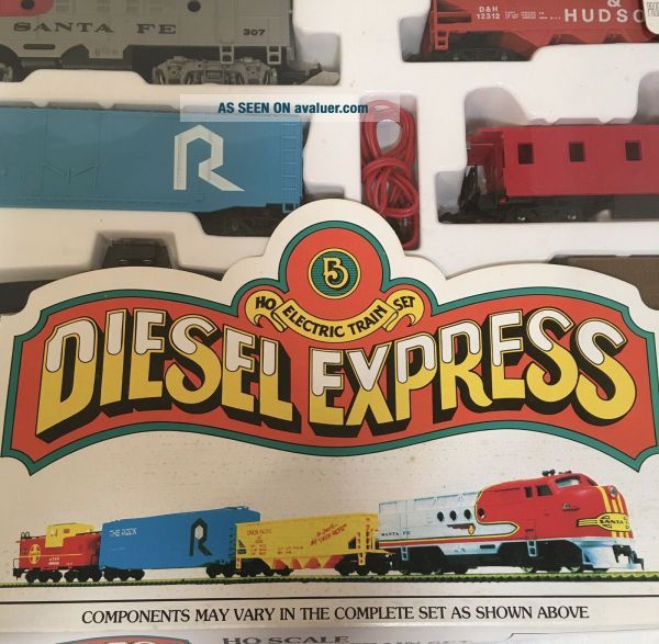 Bachman Diesel Express Ho Scale 5 Electric Train Set Circle Opened Box ...