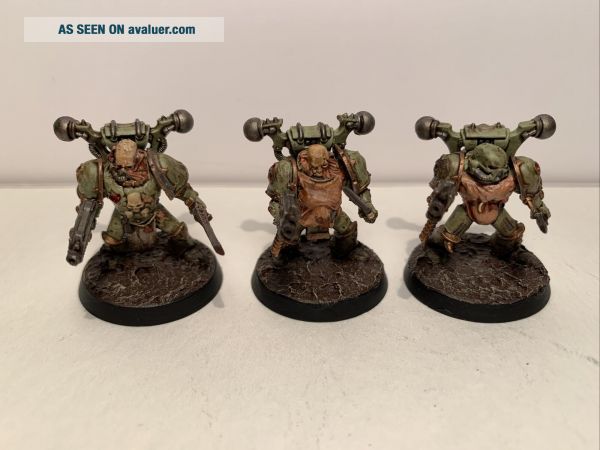 Metal Plague Marines Death Guard X3 Well Painted | #51261769