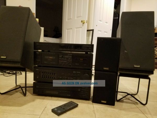 YAMAHA VINTAGE COMPLETE STEREO SYSTEM WITH SPEAKERS, REMOTE & MANUALS ...
