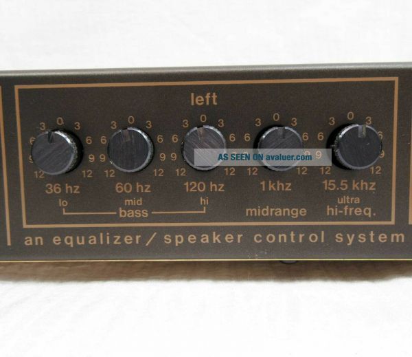 Audio Control 520B Stereo Equalizer Speaker Control System Sub Sonic ...