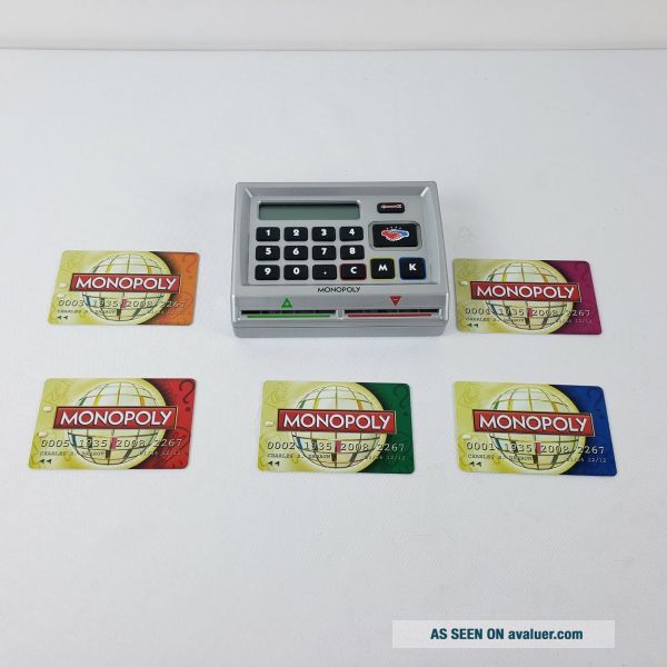 Monopoly Here & Now World Edition Replacement 5 Debit Cards Electronic ...