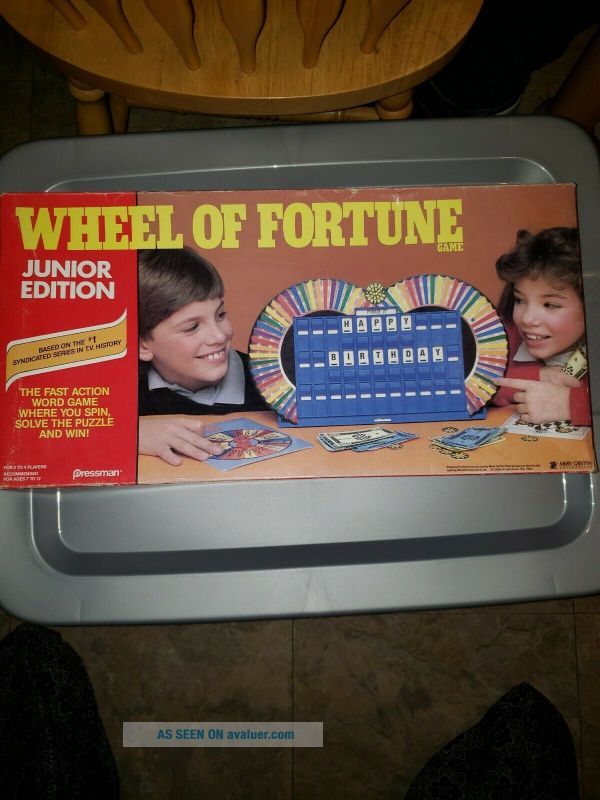 Vintage 1987 Wheel Of Fortune Junior Edition | #51290197