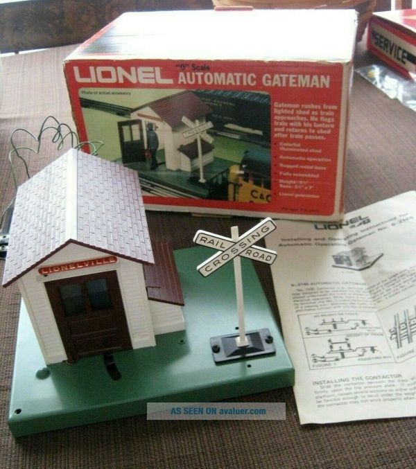 VINTAGE LIONEL MODEL TRAIN O SCALE AUTOMATIC GATEMAN 6 - 2145 LIGHTED ...